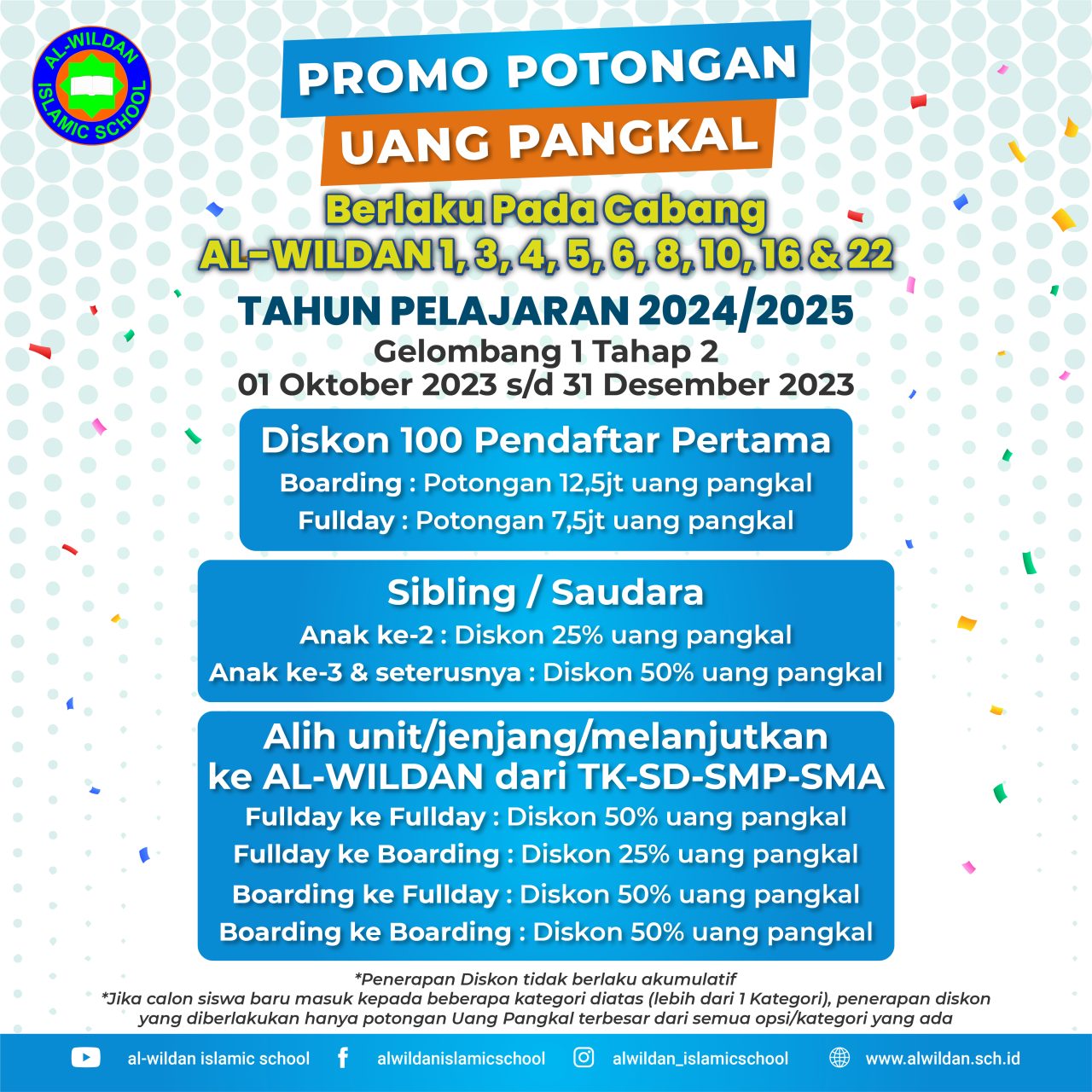 Promo PPDB AL-WILDAN ISLAMIC SCHOOL: Potongan Uang Pangkal! – AL-WILDAN ...