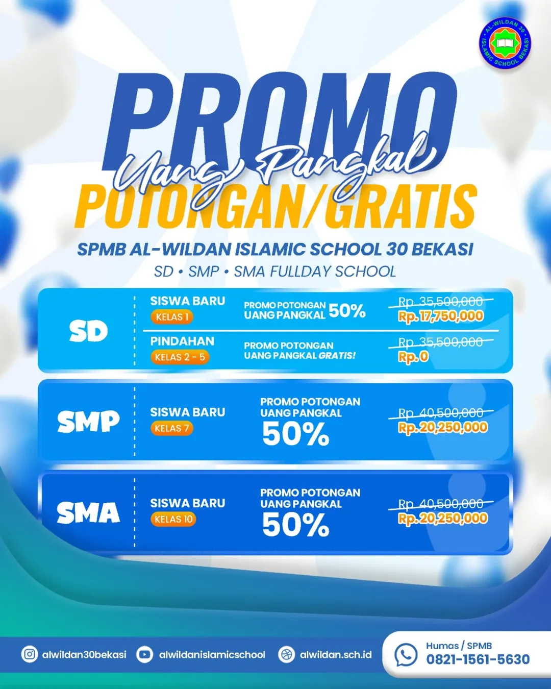Seleksi Penerimaan Murid Baru (SPMB) 2026/2027 AL-WILDAN ISLAMIC SCHOOL ...